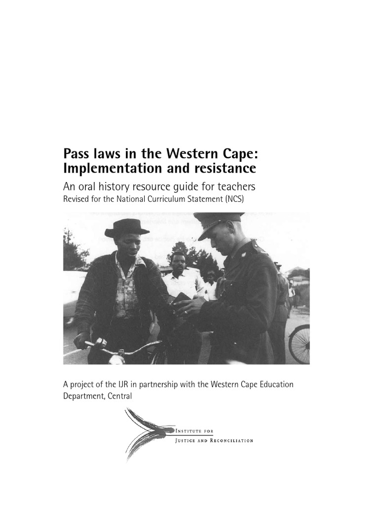 Teachers' Guide to Pass Laws | PDF | Apartheid | South Africa