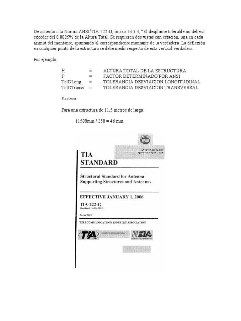 Tolerancia de Verticalidad en Estructuras | PDF