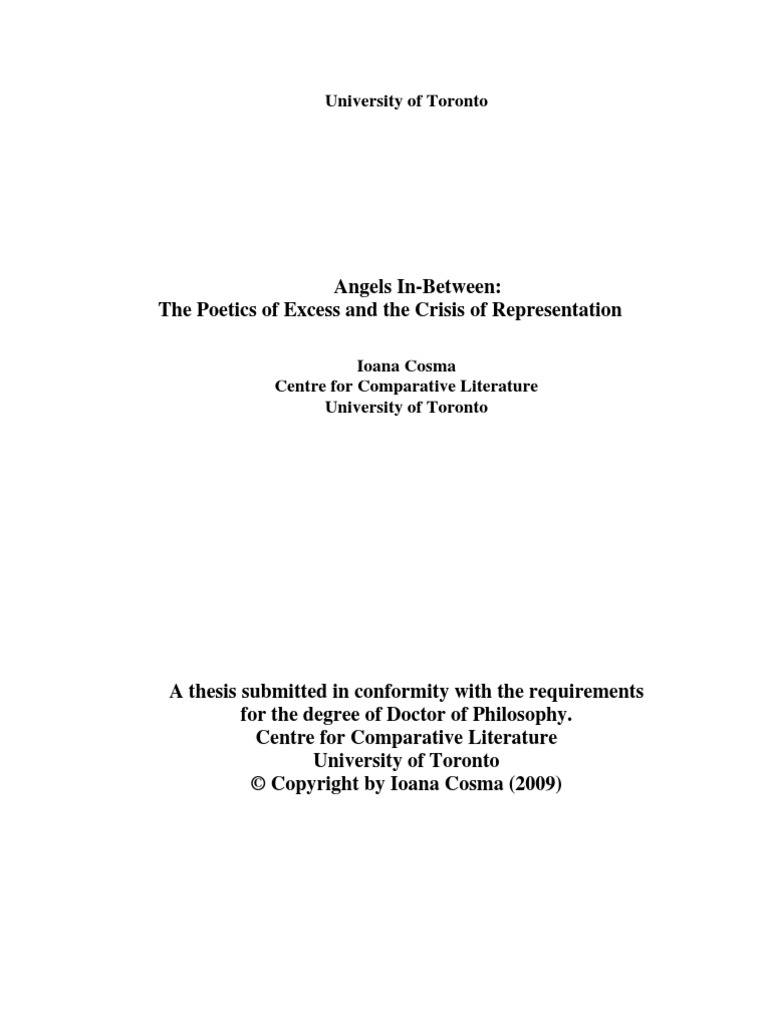 Angels Cosma Ioana I 200911 PHD Thesis | PDF | Neoplatonism | Angel