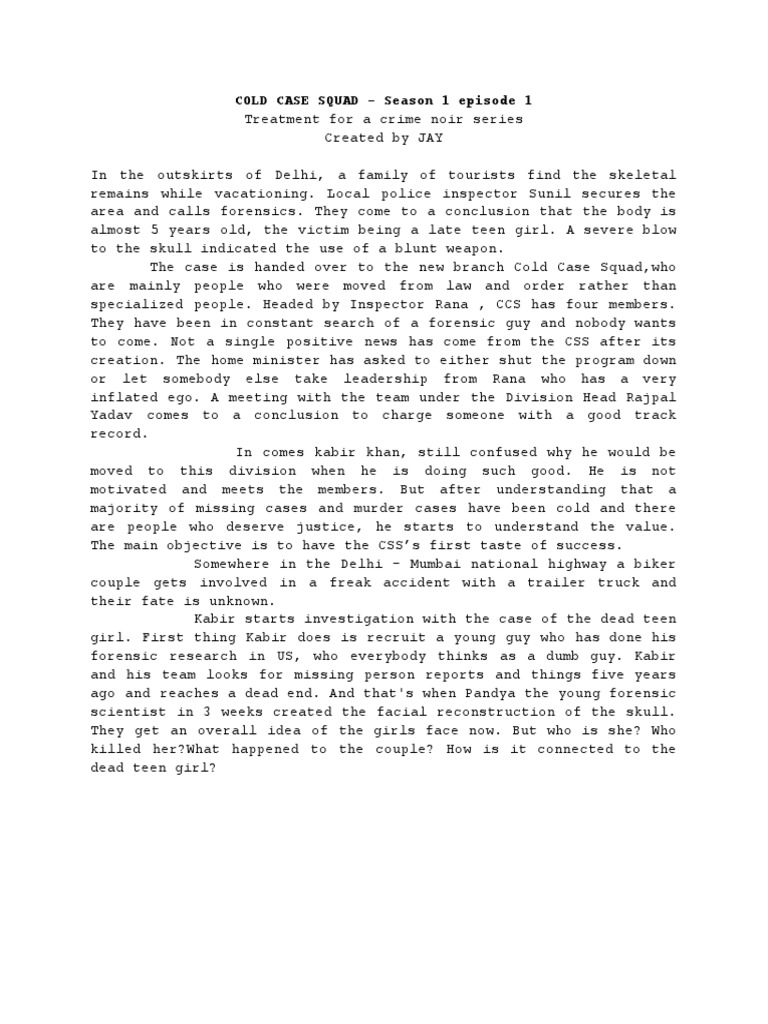 Cold Case Squad - S1 | PDF