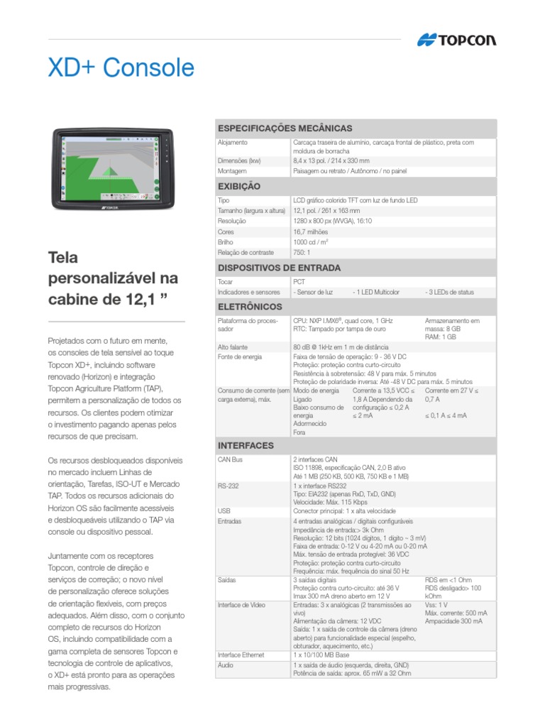 XDplus Console-OEM Datasheet 7010-2309 RevB LTR PT BR HiRes | PDF ...
