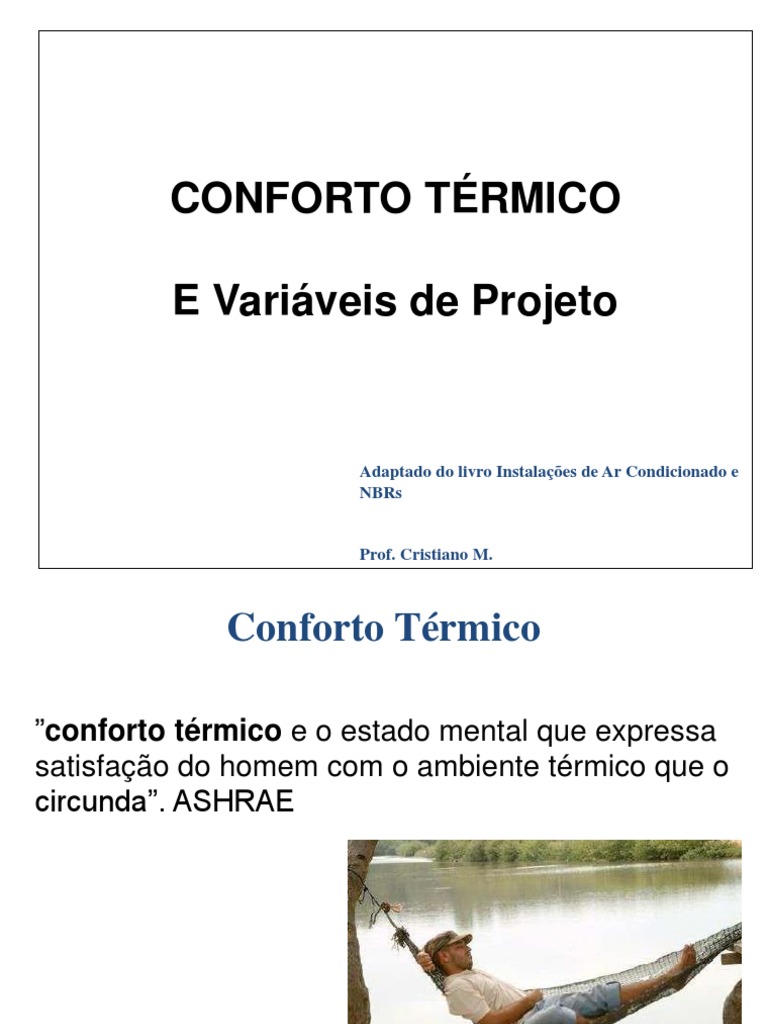 Aula 06 - Conforto Térmico | PDF | Calor | Umidade