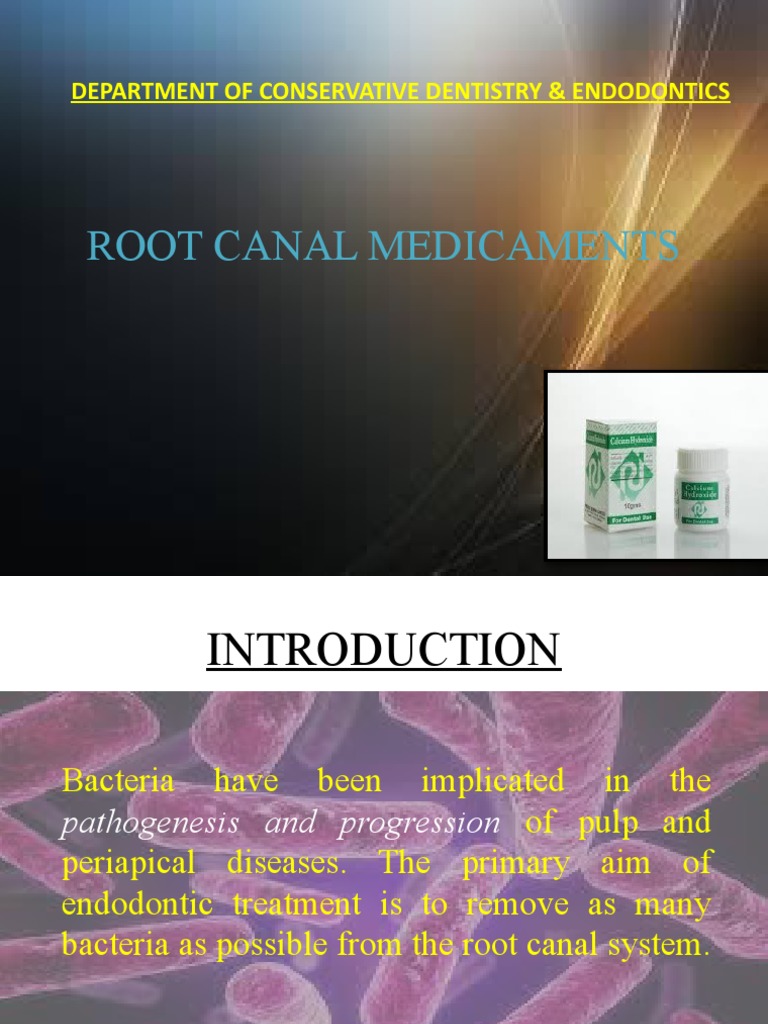 Root Canal Medicamnts Final Lecture | PDF | Hydroxide | Chemistry