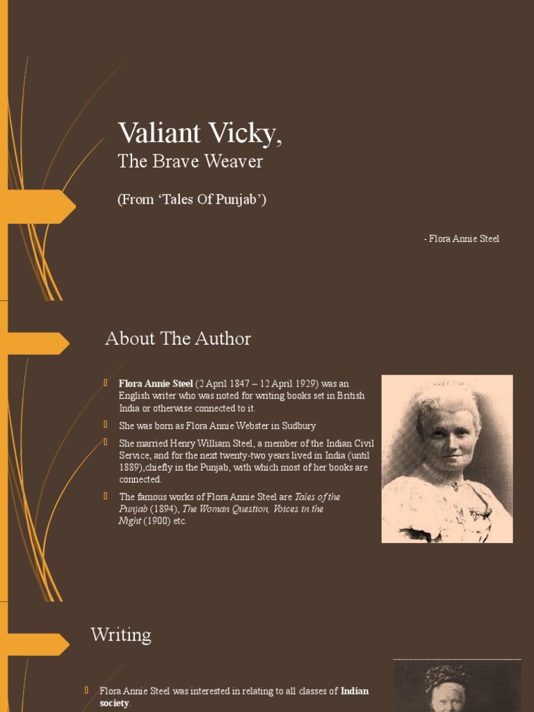 Valiant Vicky The Brave Weaver | PDF