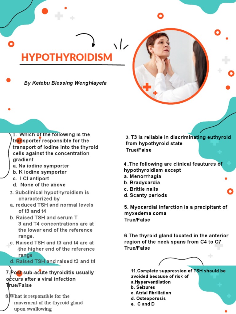 HYPOTHYROIDISM | PDF | Thyroid | Hypothyroidism