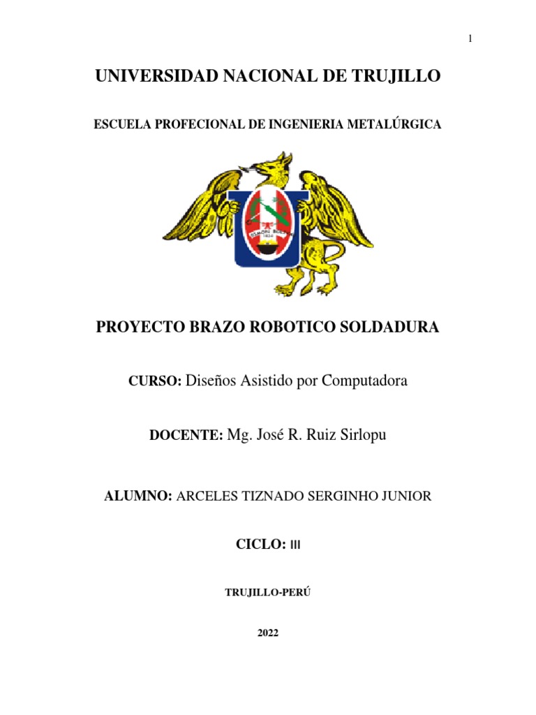 Proyecto-Brazo Robotico-Arceles Tiznado Serginho | PDF