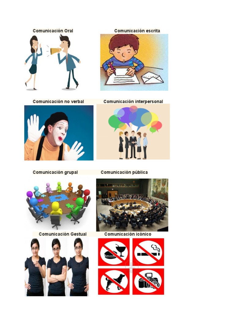 Comunicacion Oral Comunicacion Escrita Imagenes Pdf