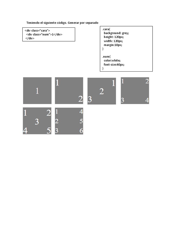 Estilo CSS para Divs Numerados | PDF