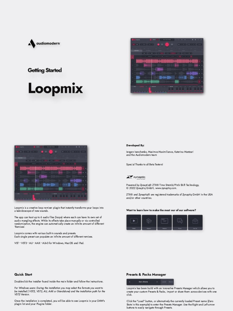 Loopmix User Manual | PDF