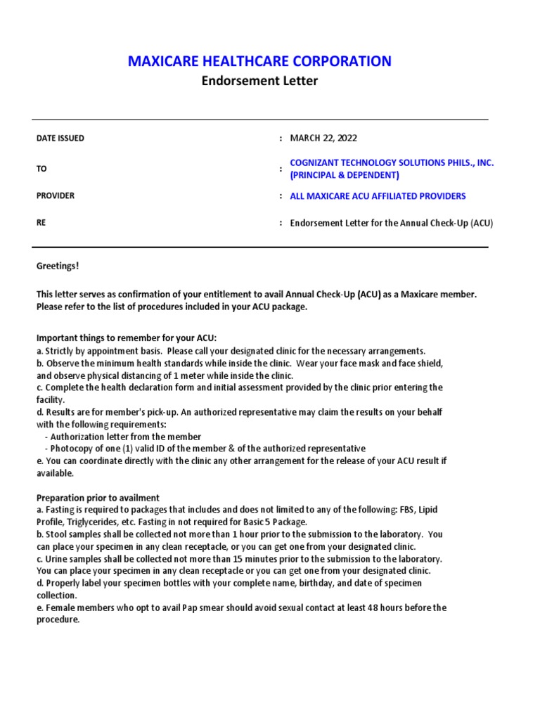 Endorsement Letter and APE Guidelines - 2022 | PDF | Physical ...