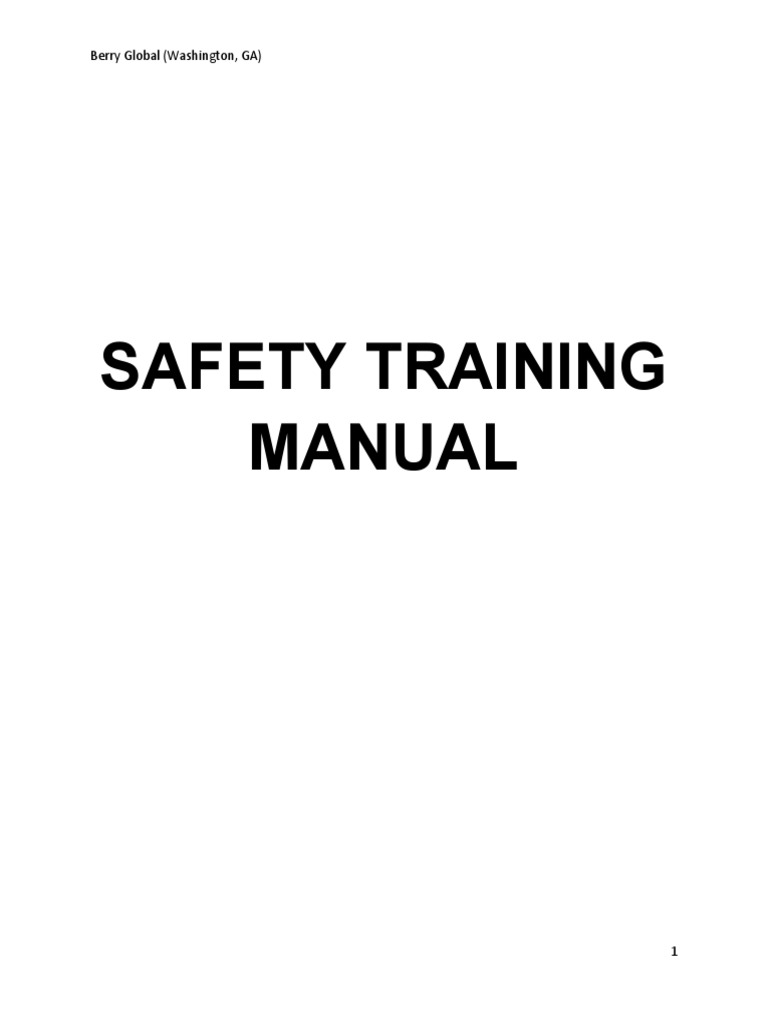 Safety Training Manual | PDF | Personal Protective Equipment | Infection