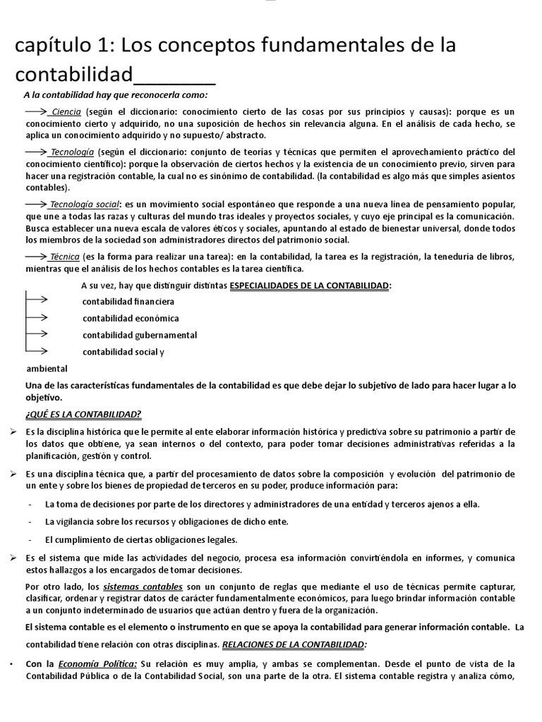 Resumen Teoria Contable Completo para Final | PDF | Contabilidad | Sociedad