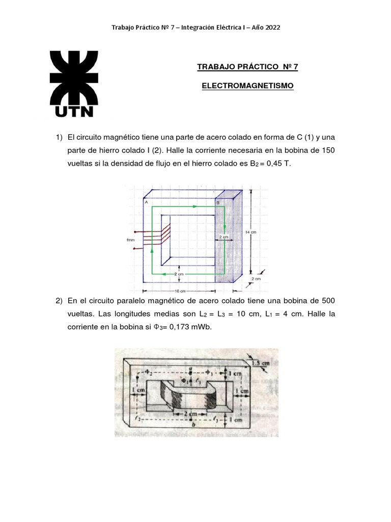 TP #7 - Electromag | PDF | Inductor | Materiales