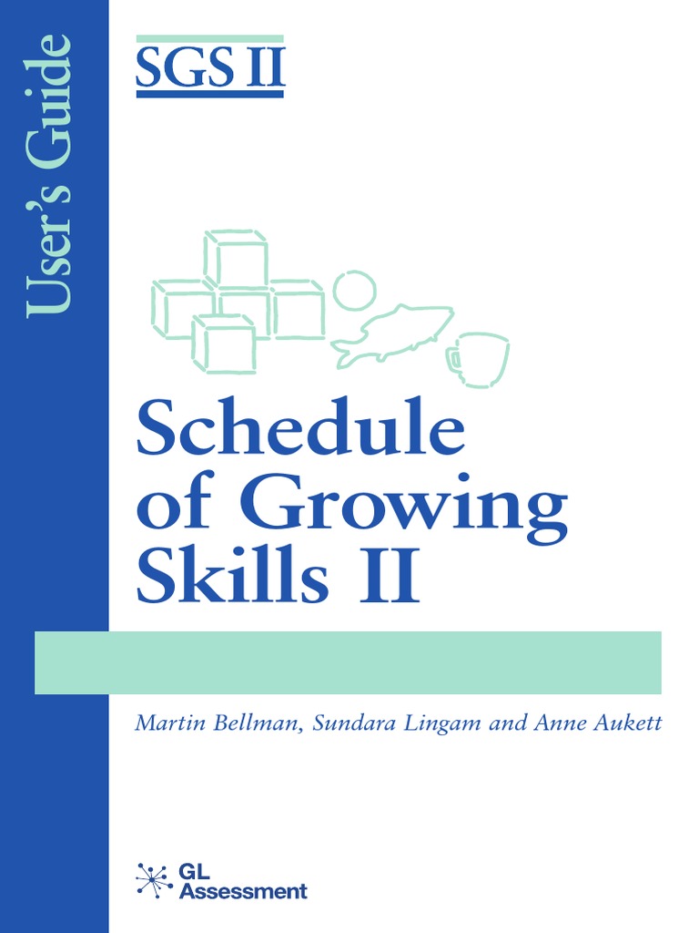 Schedule of Growing Skills II Guide | PDF | Speech | Sound