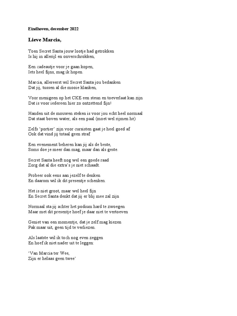 Gedicht Marcia (2022) | PDF