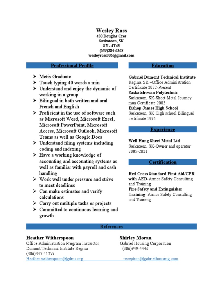 Wesley Ross New Resume | PDF | Computing | Software