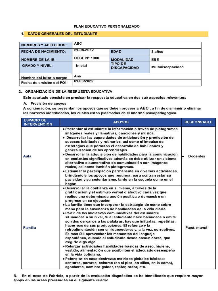 Modelo de Pep | PDF | Aquisición de idioma | Aprendizaje