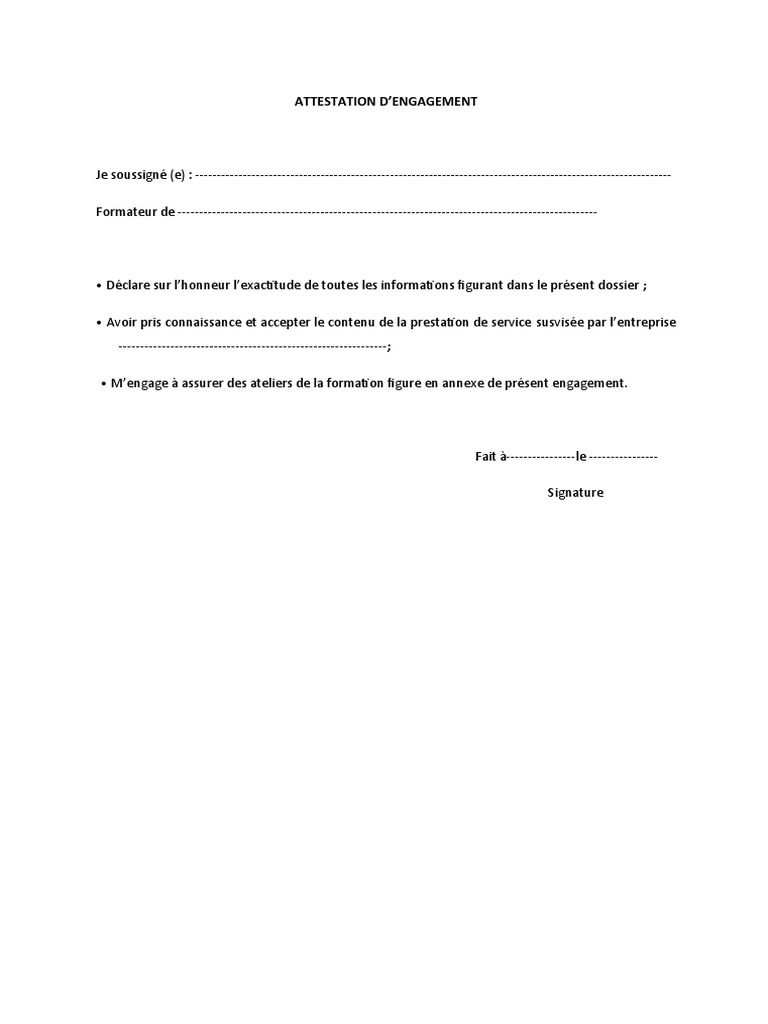 Attestation Engagement | PDF
