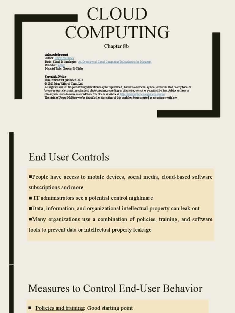 Chapter 8b: Acknowledgement | PDF | Key (Cryptography) | Cloud Computing