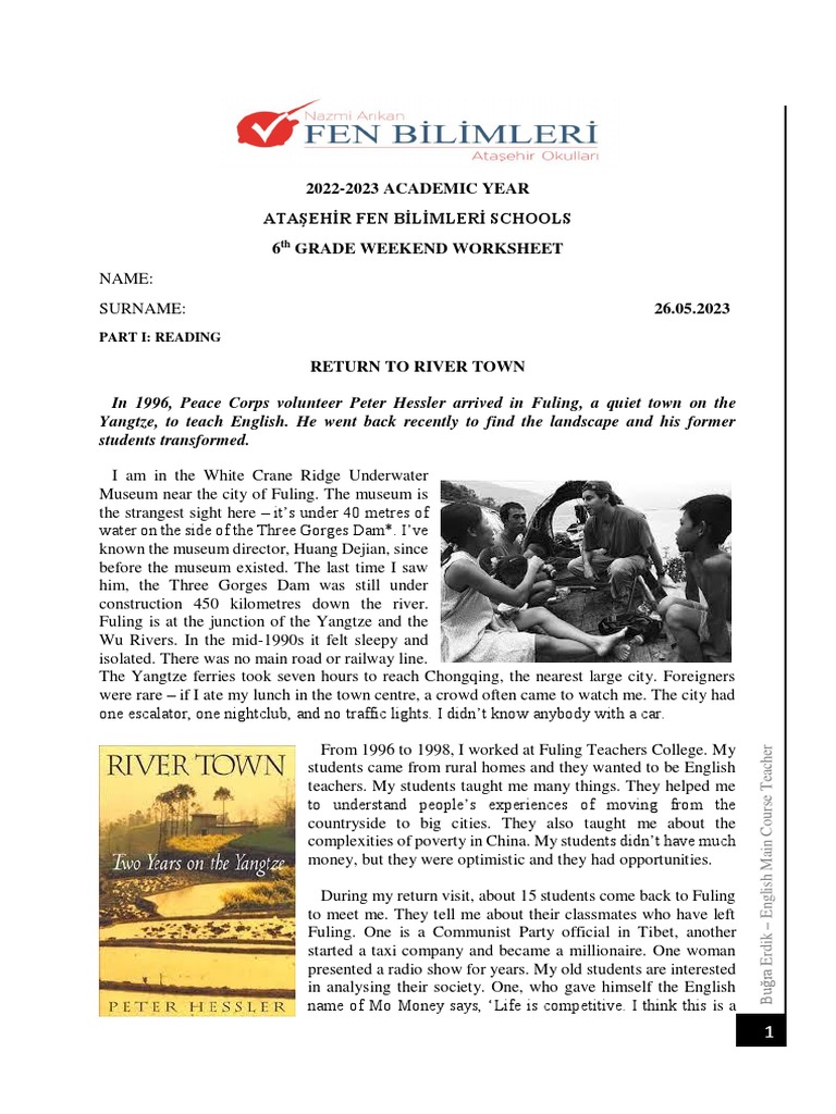 6th Graders Weekend Homework 26.05.23 | PDF | Linguistics