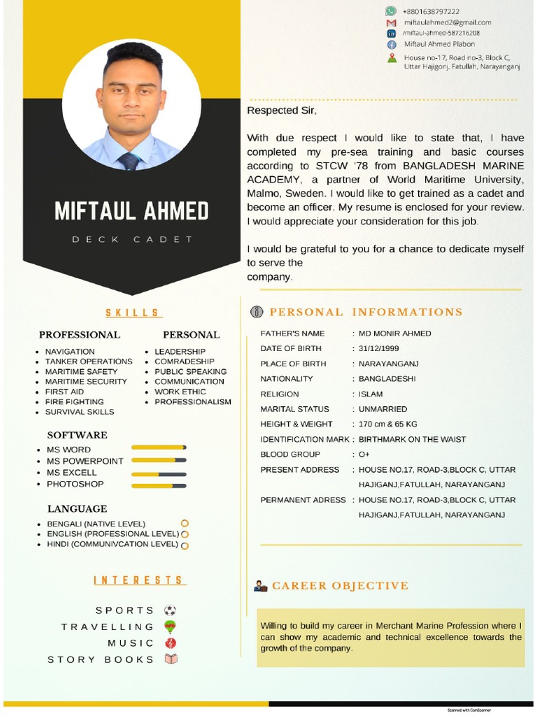 Mifta CV | PDF
