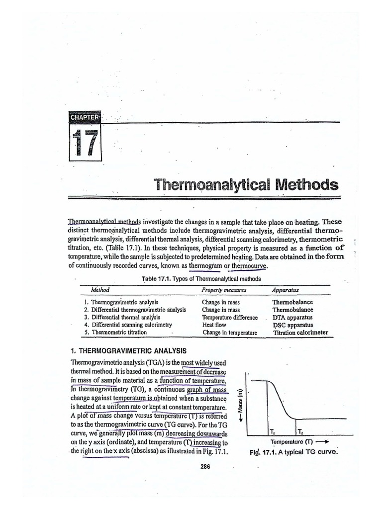 Thermogravimetric Analysis | PDF