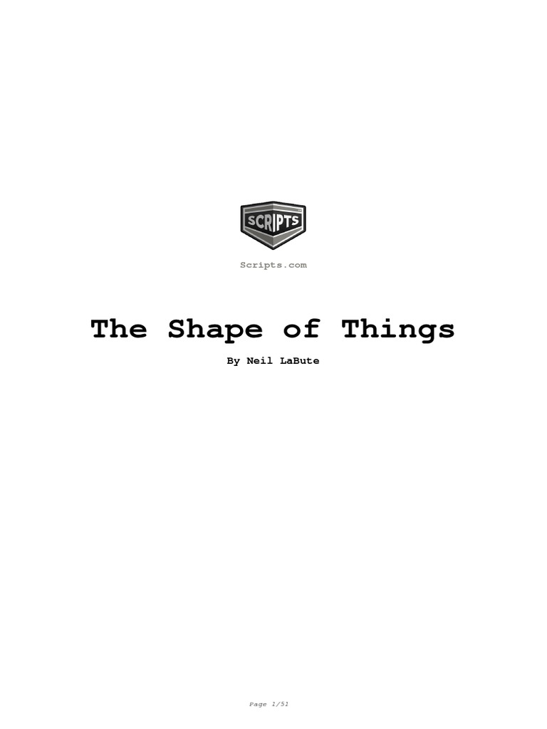 The Shape of Things | PDF