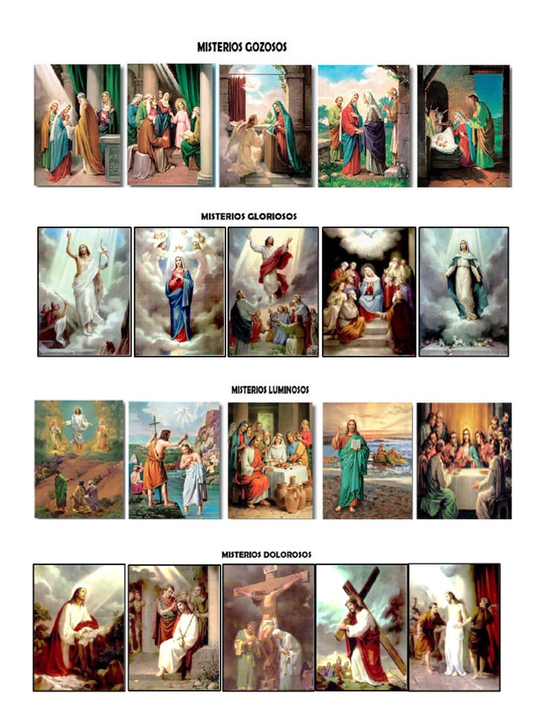 Misterios Del Rosario | PDF