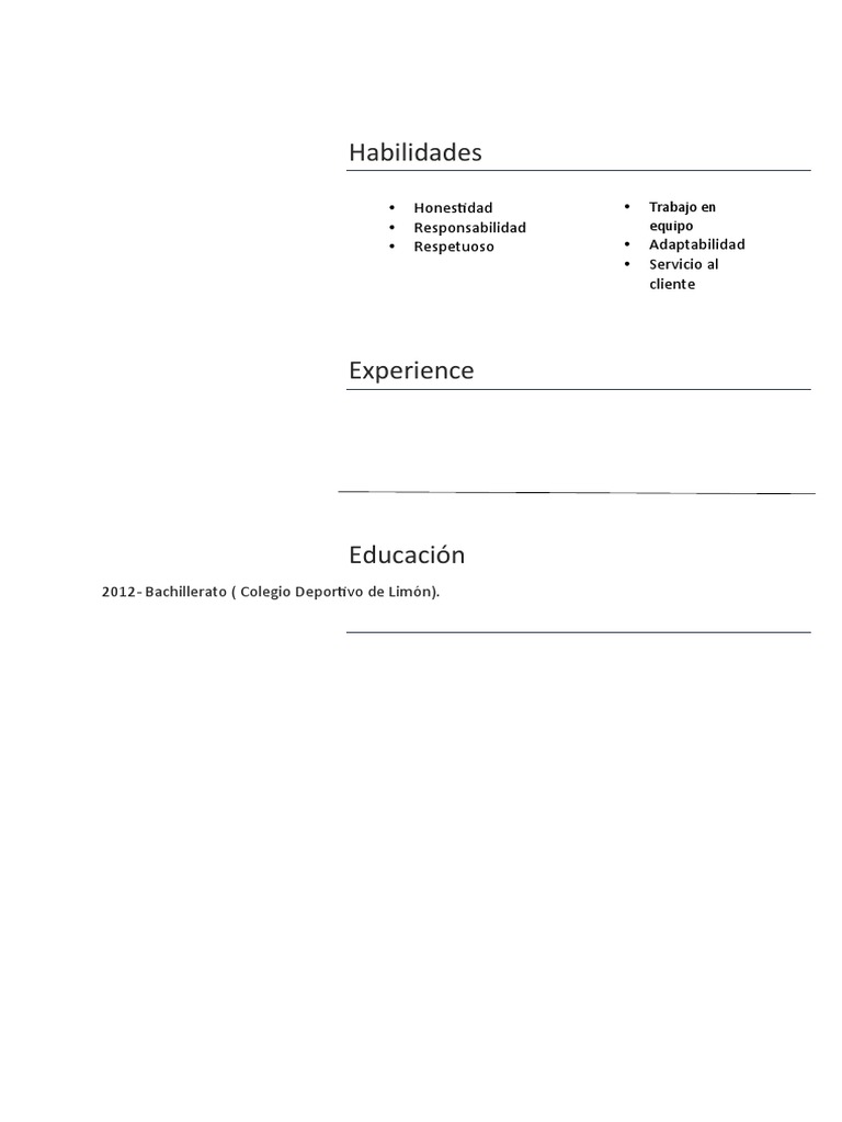 Currículum Jonathan | PDF