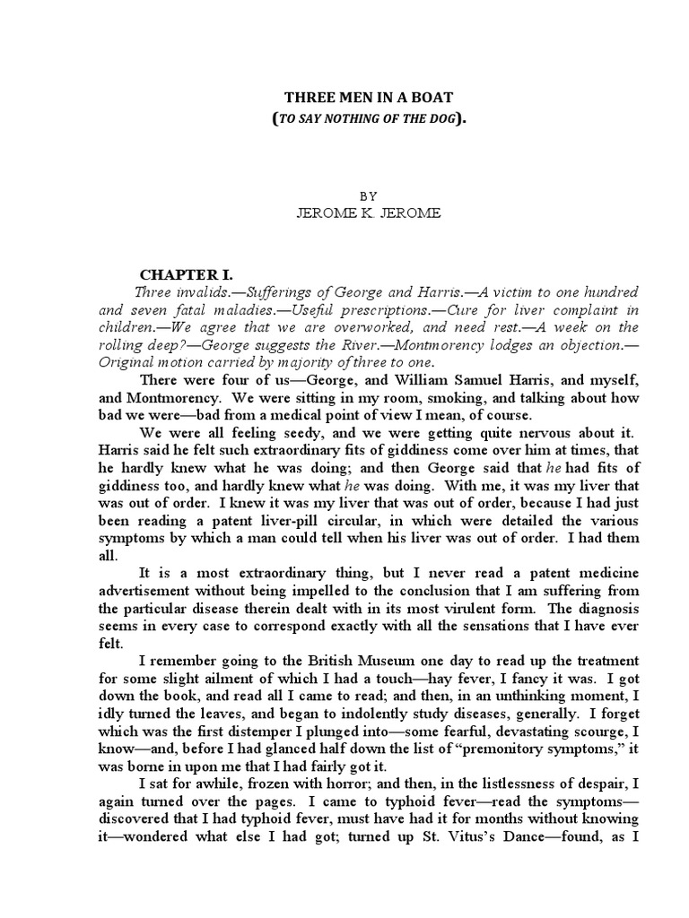 Jerome K Jerome Pdf Lunch