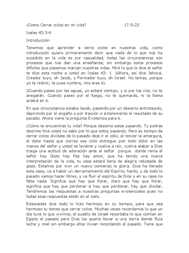 Cerrando Ciclos | PDF | Religión y espiritualidad