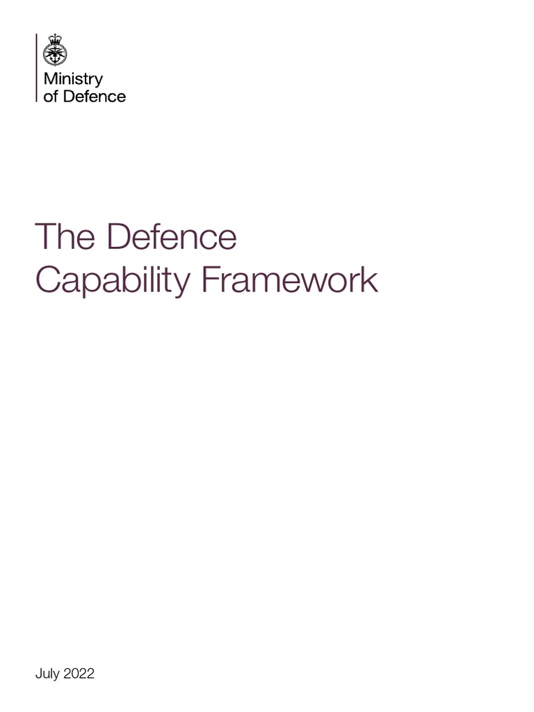 Defence Capability Framework Overview | PDF | Intelligence ...