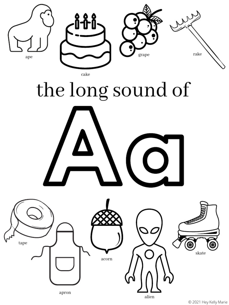 Vowel Coloring Pages | PDF