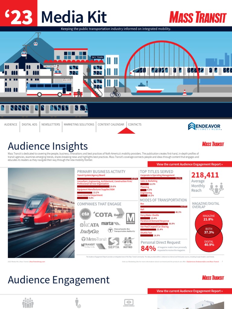 2023 Media Kit for Mass Transit | PDF | Public Transport | Advertising