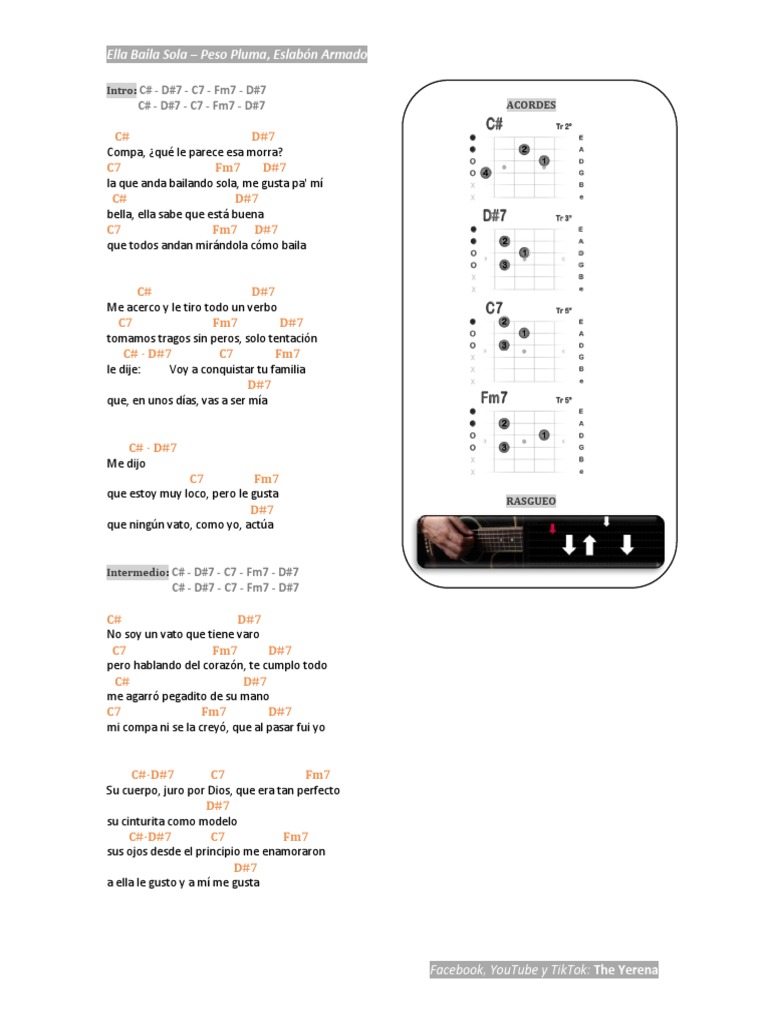 Ella Baila Sola - Peso Pluma, Eslabón Armado | PDF