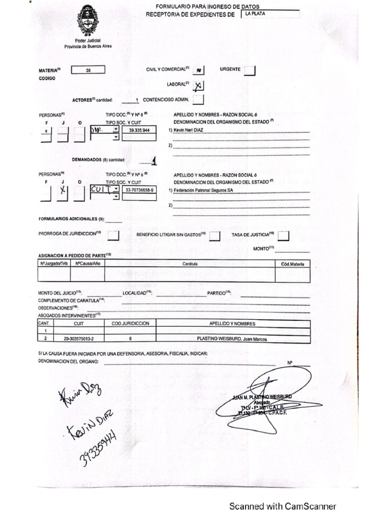 Demanda Contra ART Por Rechazo (Enf Inculpable) | PDF