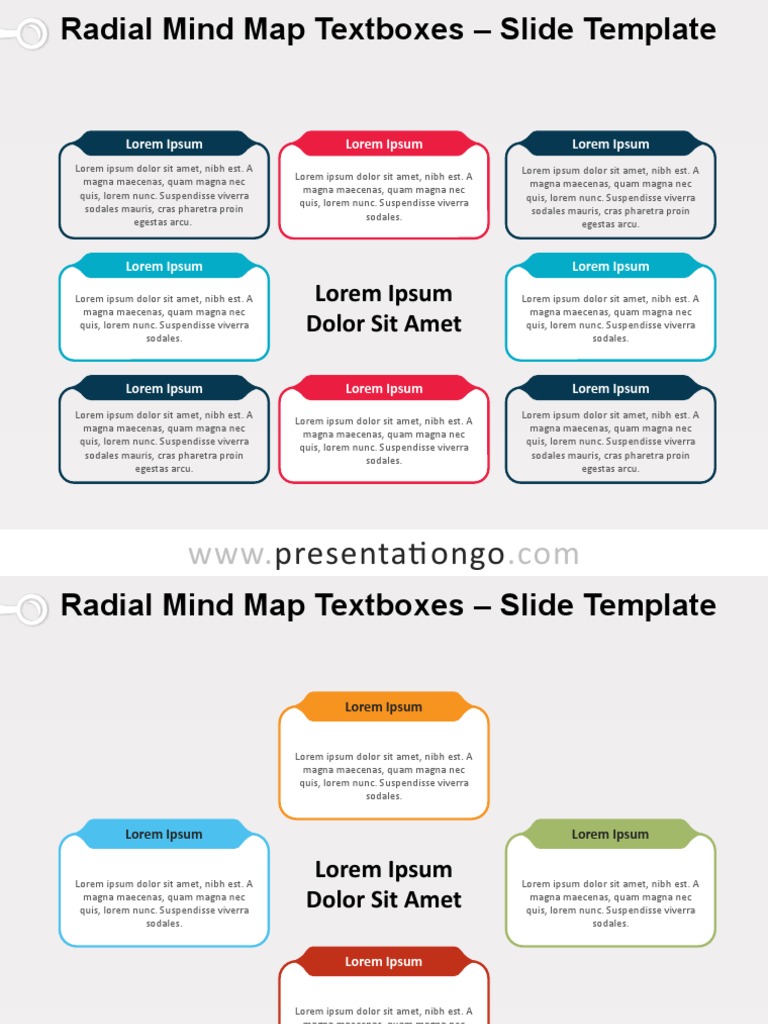 2 1578 Radial Mind Map Textboxes PGo 4 3 | PDF