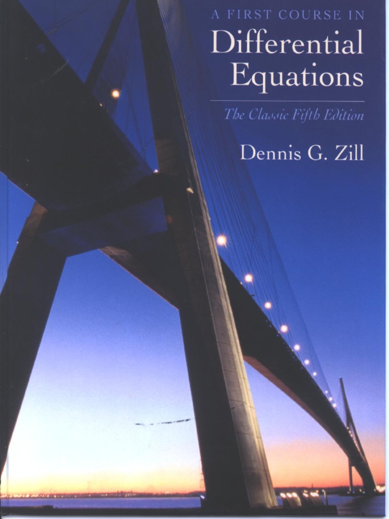 Dennis G. Zill - A First Course in Differential Equations - The Classic ...