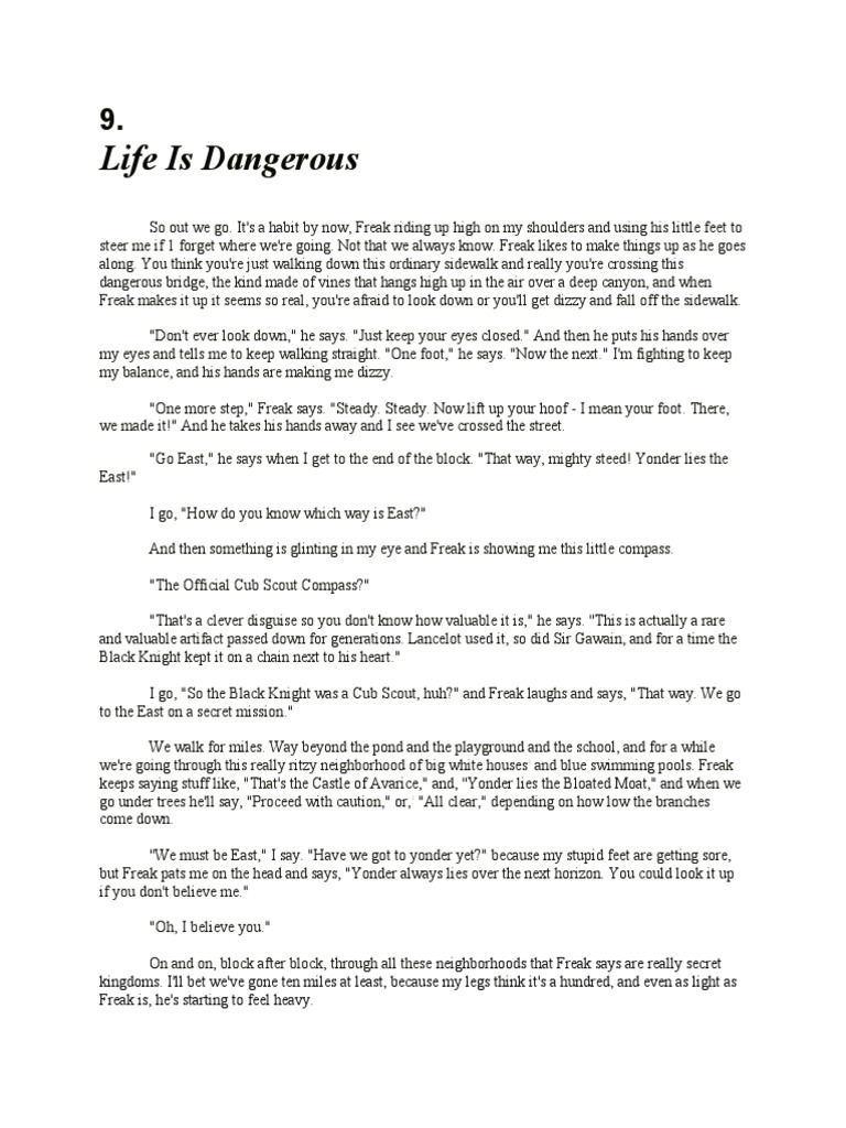 Freak The Mighty Chapter 9 | PDF