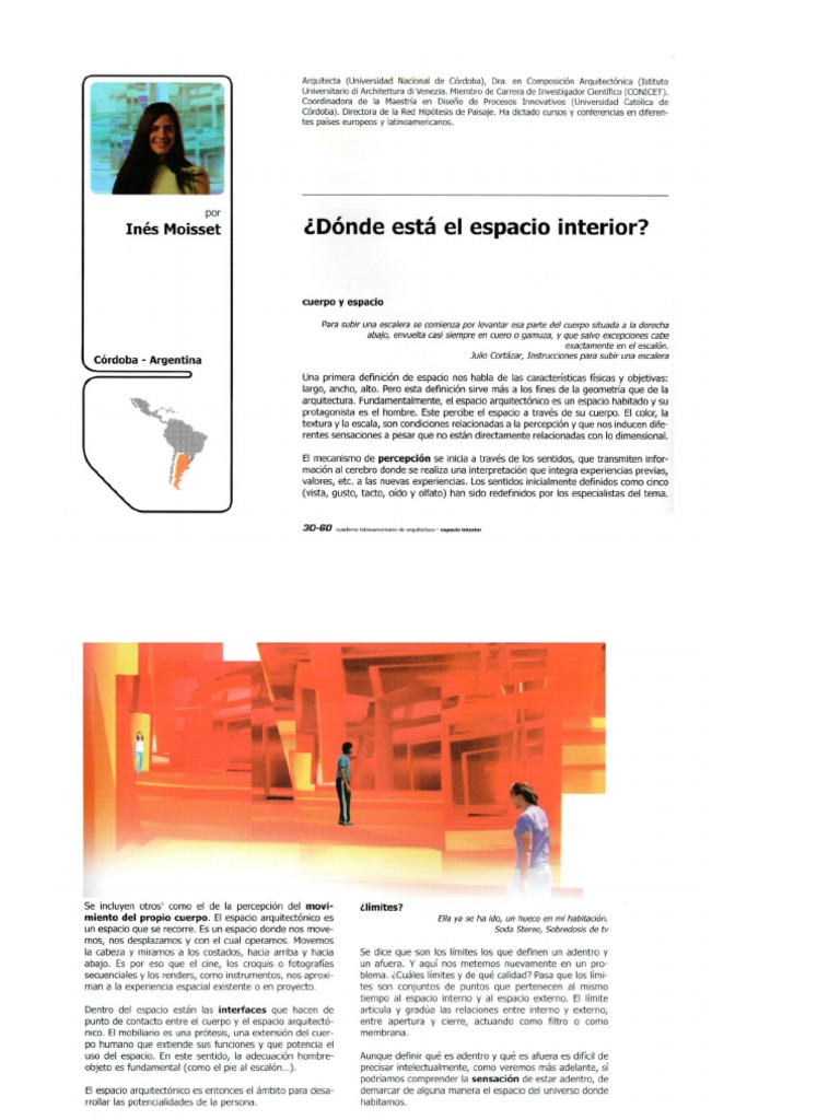 Ines Moisset - 30-60 - Donde esta el espacio interior (1) | PDF
