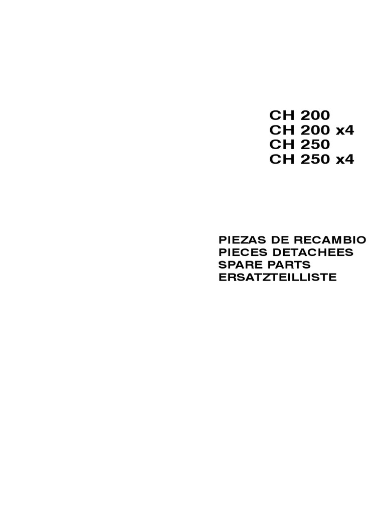Despiece CH200 | PDF