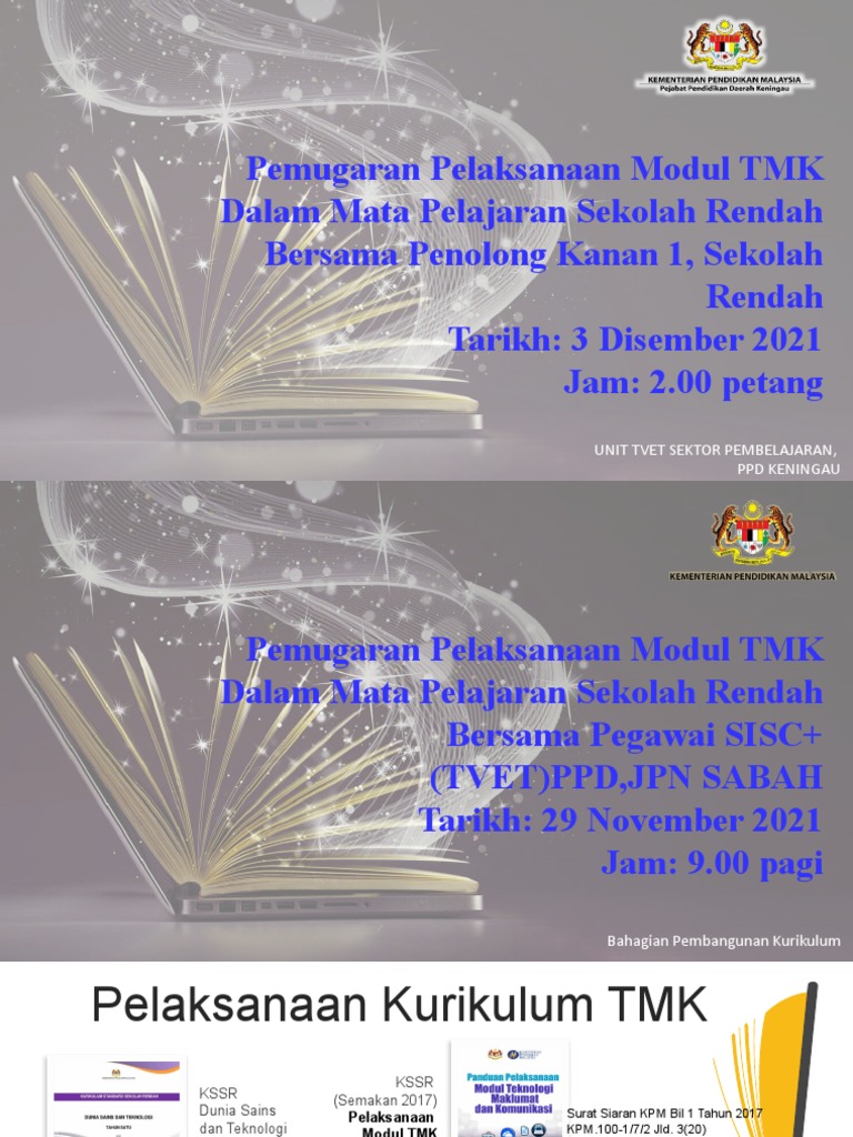 Pemugaran Modul TMK Sekolah Rendah Bersama Pegawai SISC+ Mata Pelajaran | PDF