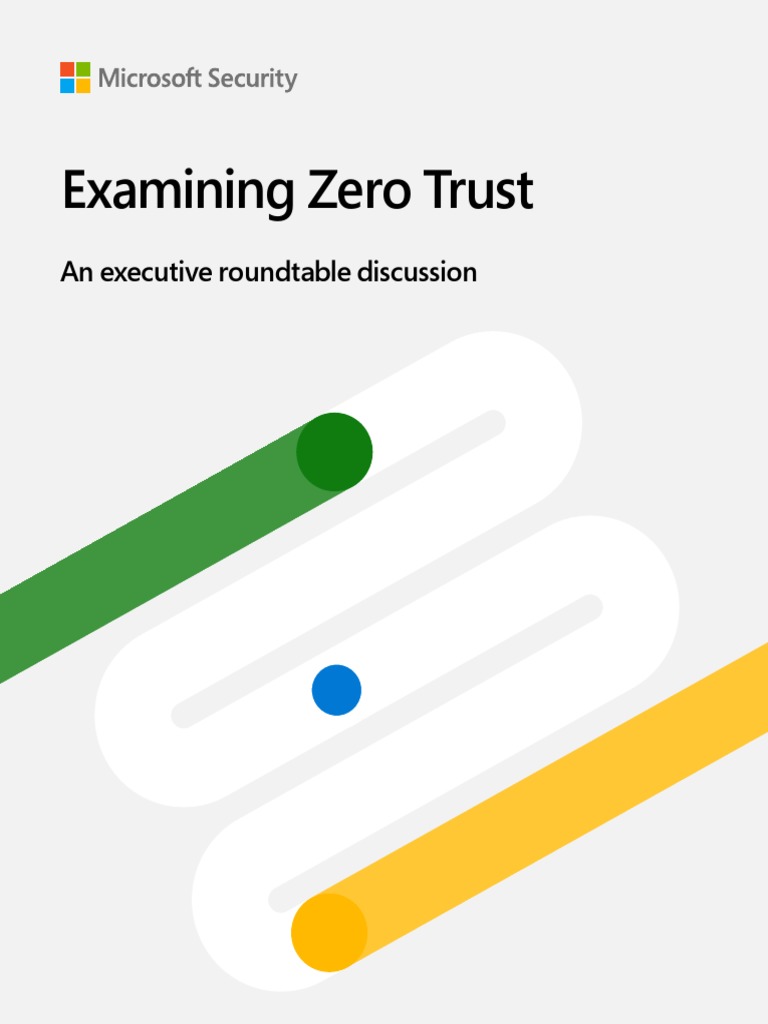 Zero Trust Security Msft Pdf Security Computer Security