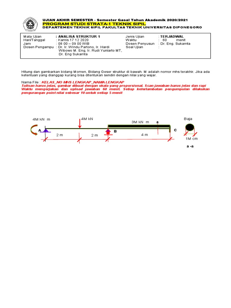 SNJ 2021 Uas Anstruk 1 | PDF