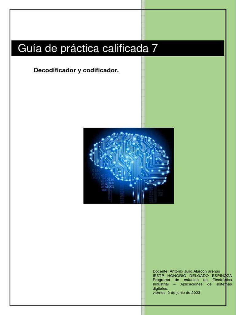 Práctica de Codificadores y Decodificadores | PDF | Decimal codificado ...