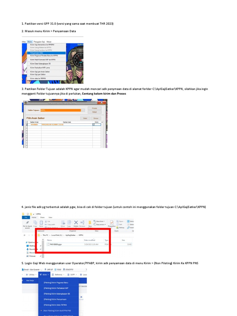 Juknis Migrasi GPP Web | PDF