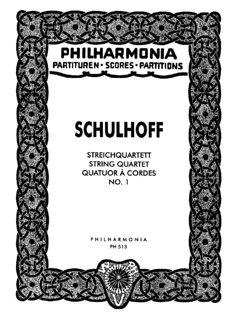 Schulhoff_-_Streichquartett_No.1 | PDF