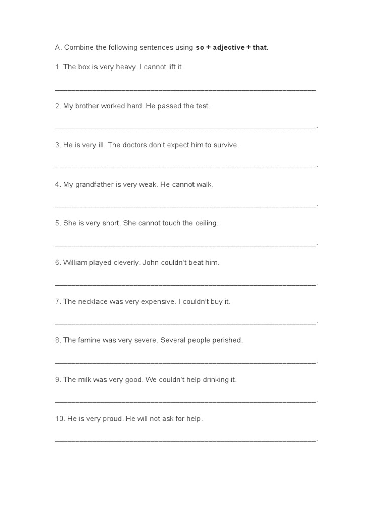 So Adjective That | PDF