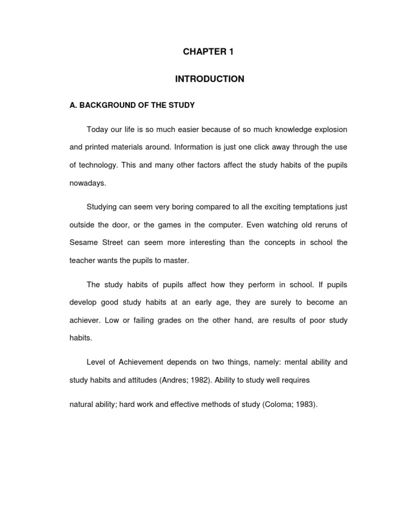 Chapters 1,2,3 of My Research Proposal | PDF | Test (Assessment ...