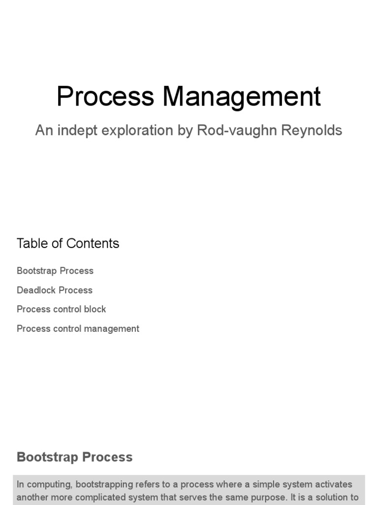 Process Management | PDF | Process (Computing) | Operating System Process Management | PDF | Process (Computing) | Operating System